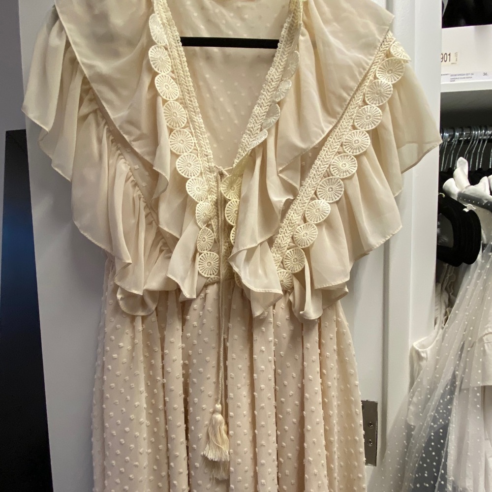 Layered Ruffled Mini Dress - Gem